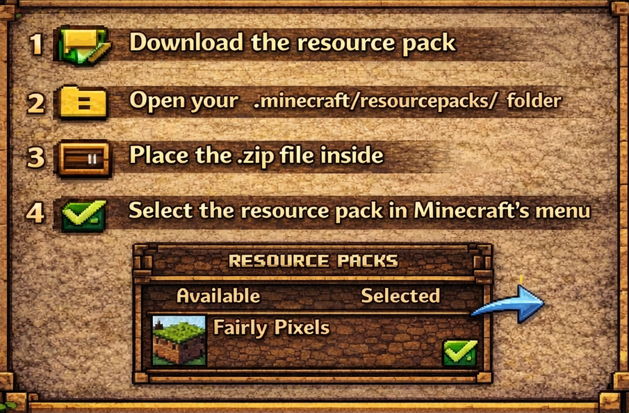 Fairly Pixels | Texture Pack | 1.21.11 Minecraft Texture Pack