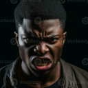 Angry black man | Shapes, Inc