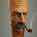 carrot smoking a pipe | Shapes, Inc
