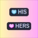 E-couple TAG ᶦ'ᵐHIS ♡ HERS | HIS Tag・Social・Fun・Anime・Cozy・Emotes ...